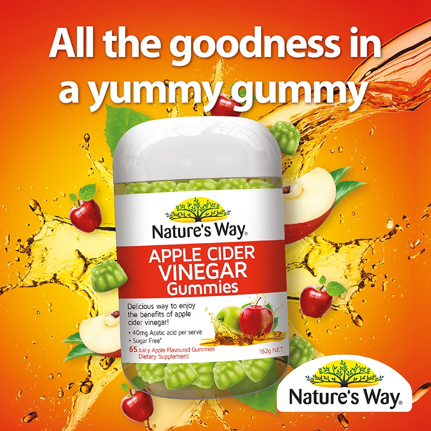 Natures Way Superfood Apple Cider Vinegar Gummies 65s Watsons Malaysia