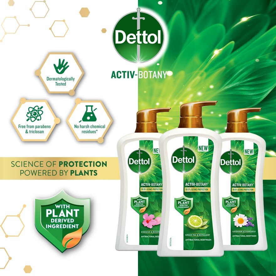 Dettol Body Wash Refill Activ Botany Lavender And Chamomile 750g