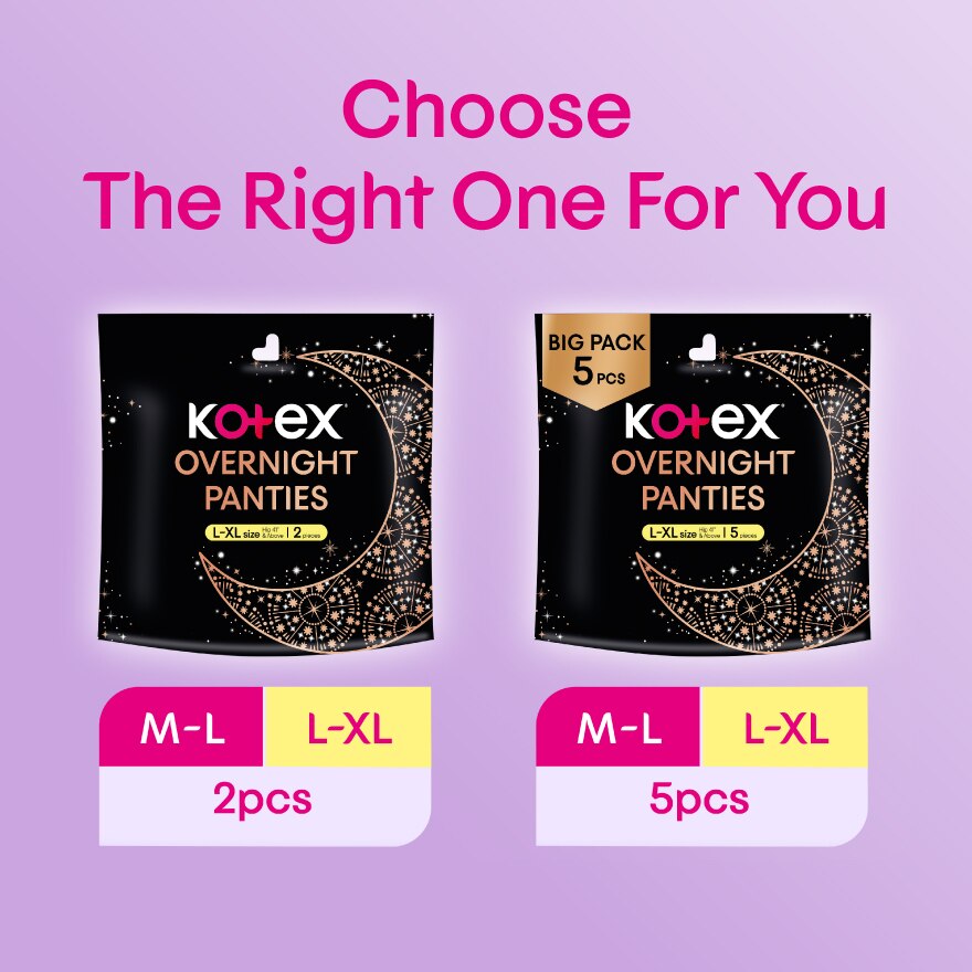 Kotex Overnight Panties L Xl 2s Watsons Malaysia