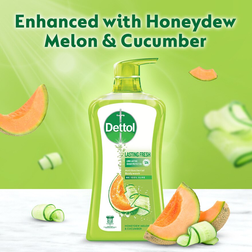 Dettol Body Wash Lasting Fresh Honeydew Melon And Cucumber 950g