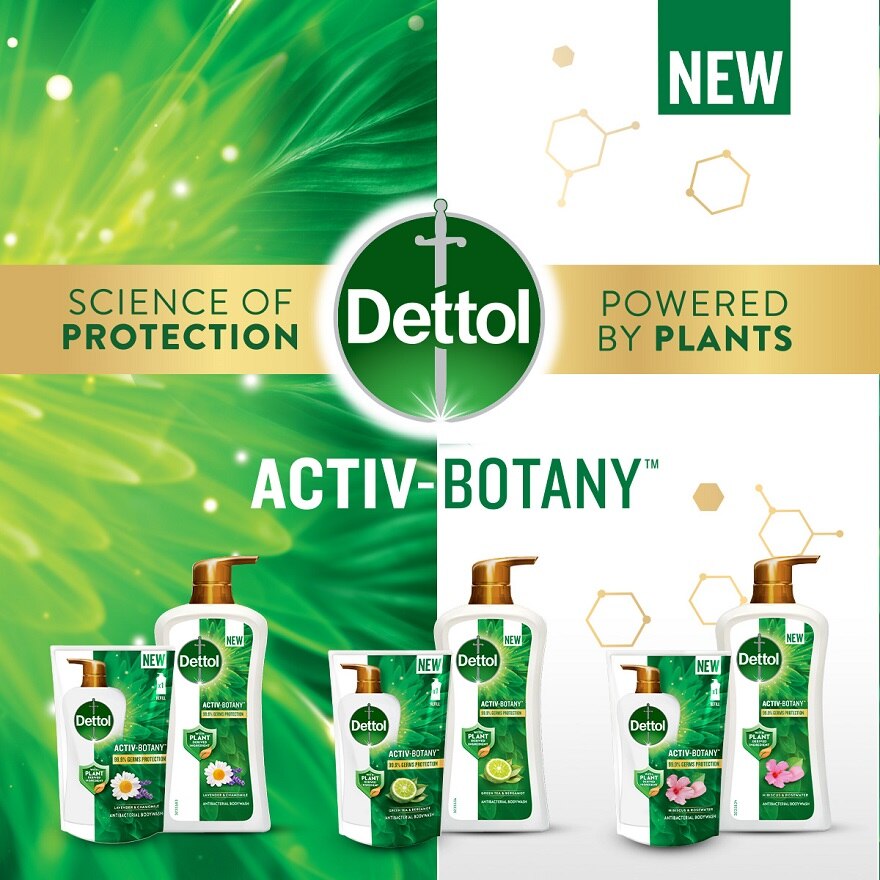 Dettol Body Wash Refill Activ Botany Lavender And Chamomile 750g